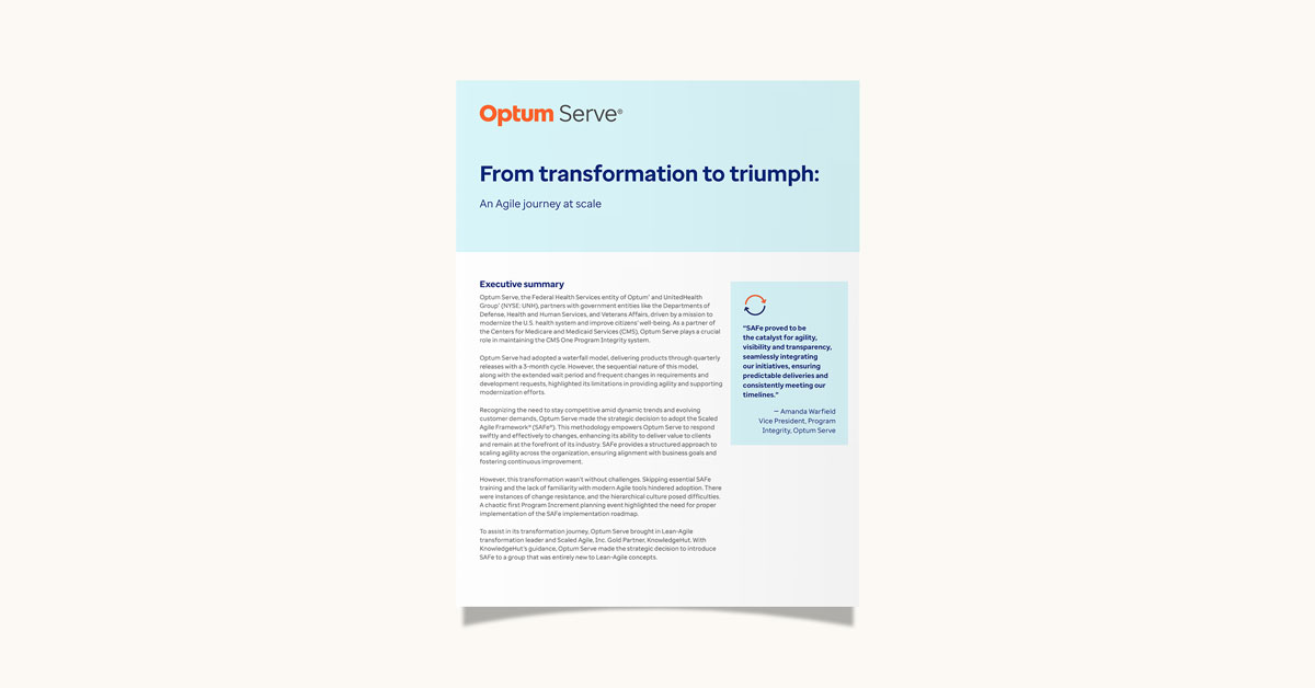 From Transformation to Triumph: Case Study