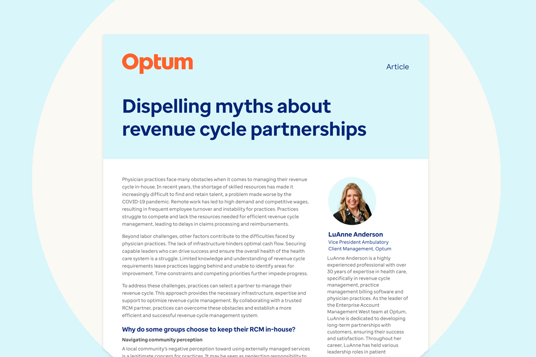 Debunking revenue cycle myths: The path to financial health