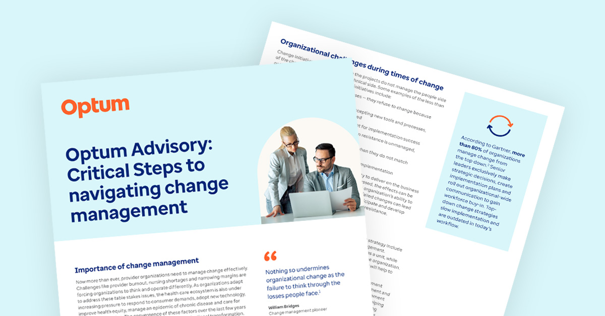 Critical Steps to Navigating Change Management | Optum