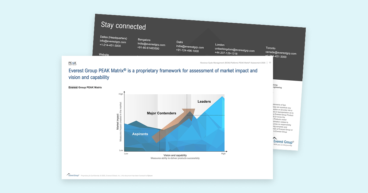 Optum Recognized as RCM Leader Report