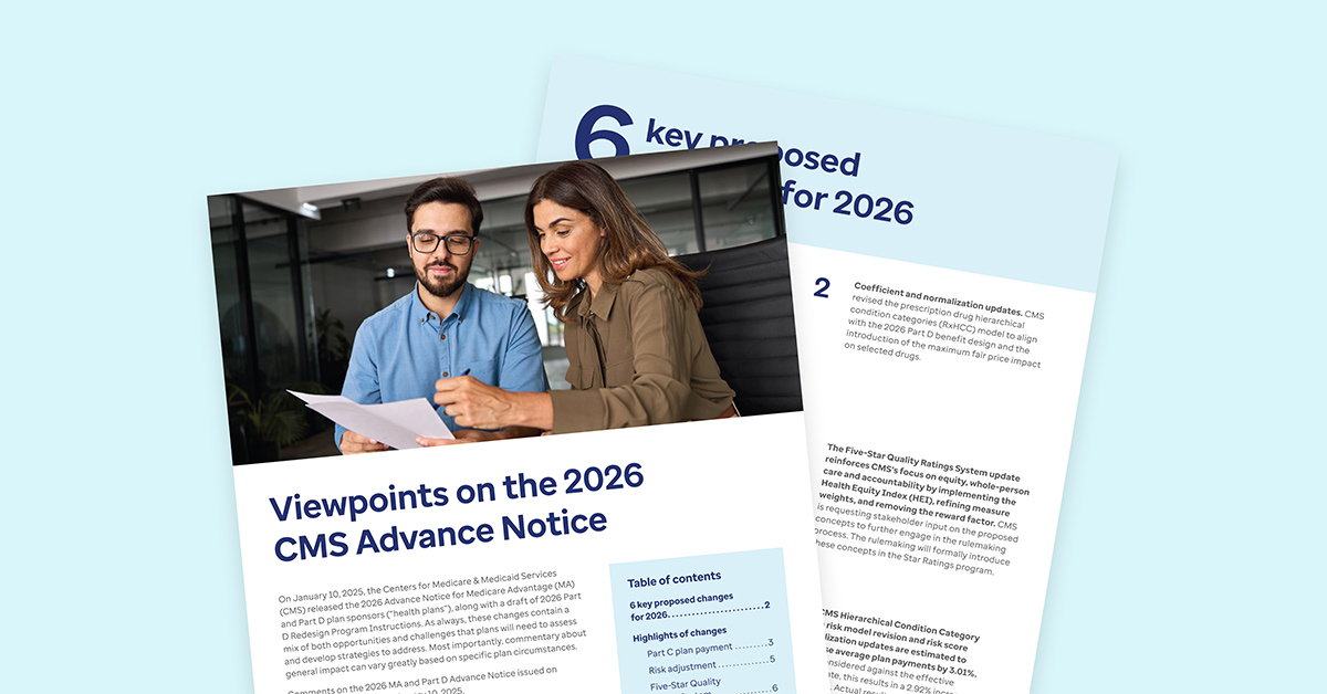 Viewpoints on the 2026 CMS Advance Notice