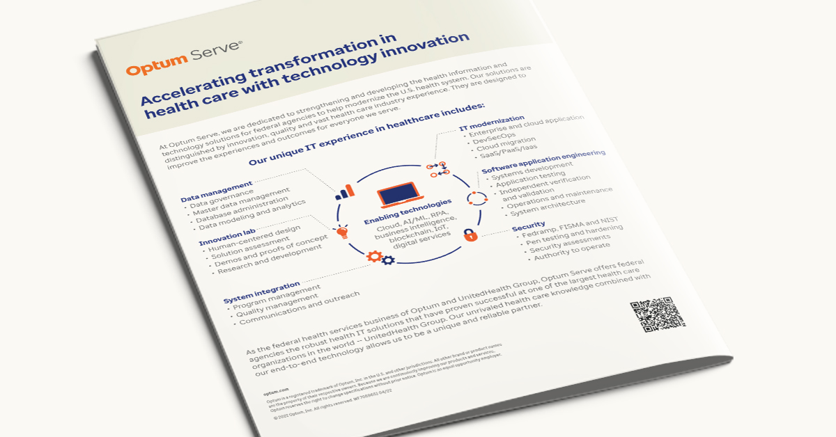 ARCHIVED Helping Federal Agencies Tackle Healthcare Challenges